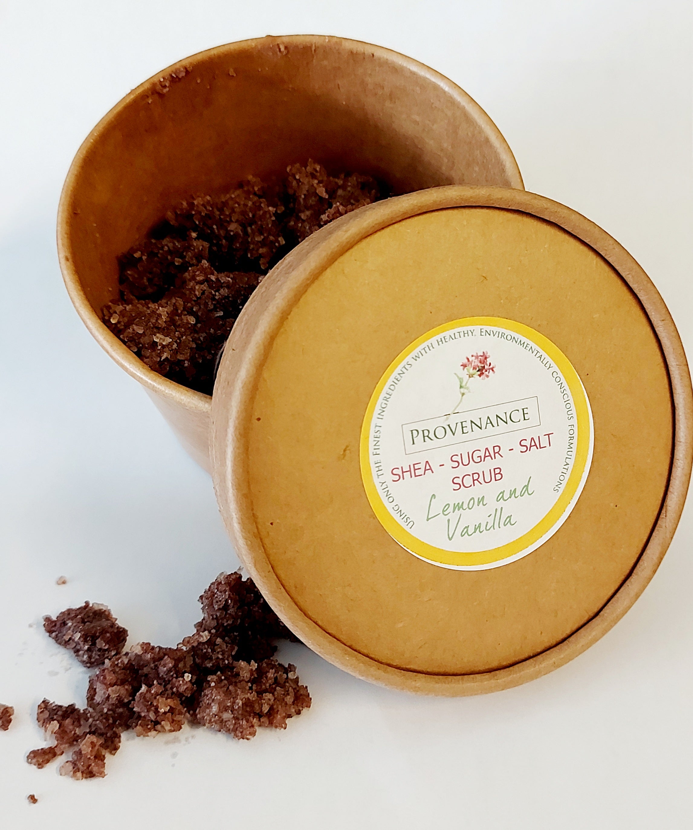 Shea Sugar Salt Scrub - Lemon & Vanilla – Provenance Skincare